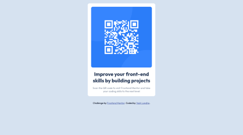 Frontend Mentor | QR code component using html and css coding challenge solution