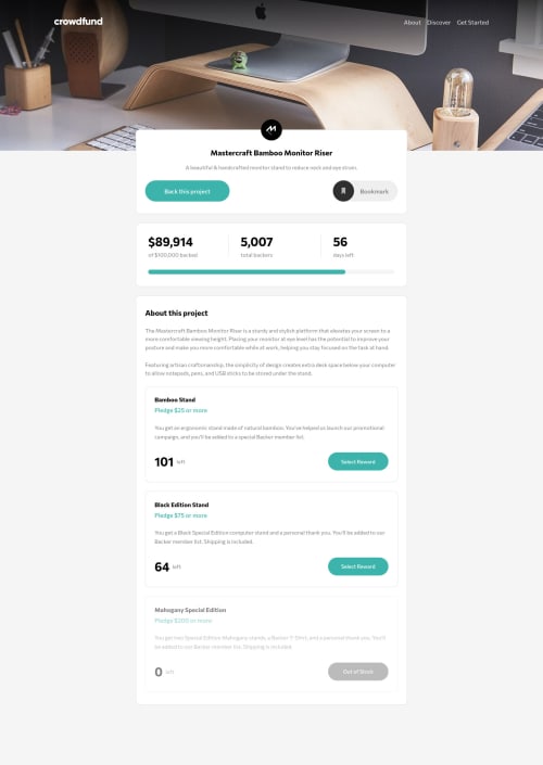 Vanilla JS site using CSS and Flexbox coding challenge solution