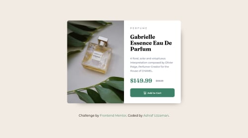 Frontend Mentor | product-preview-card-component-main coding challenge solution