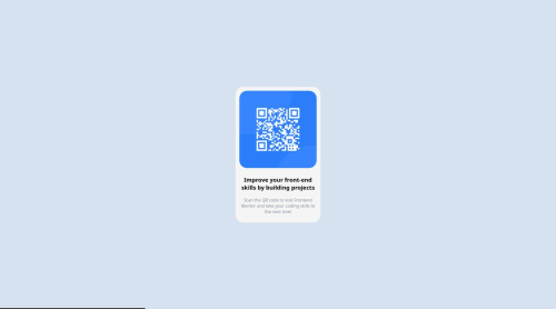 Frontend Mentor | Qr-code card preview coding challenge solution