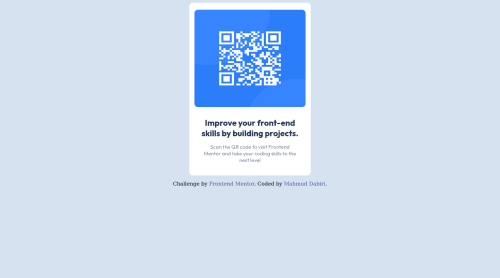 Frontend Mentor Responsive Qr Code Using Flexbox Coding Challenge