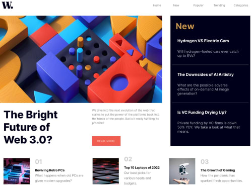 Responsive landing page with css flex box and media query coding challenge solution | Frontend ...