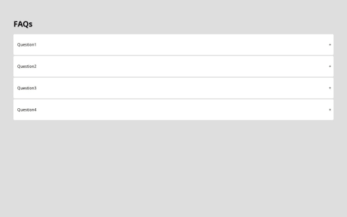 Accordian using html, css and javascript coding challenge solution
