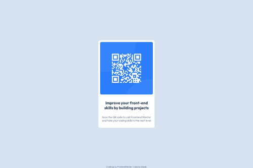 Frontend Mentor | Responsive QR-Code page with HTML and CSS Flexbox coding challenge solution