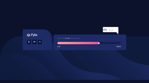 Frontend Mentor | Fylo data storage component html css coding challenge solution