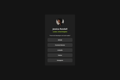 Frontend Mentor Social Links Using Html And Css Coding Challenge Solution 2413