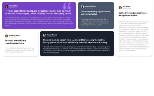 Frontend Mentor | Testimonial grid using HTML and CSS coding challenge ... Frontend Mentor | Testimonial grid using HTML and CSS coding challenge ...