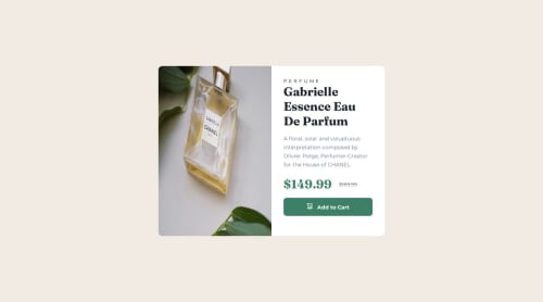 Responsive product preview card with flexbox coding challenge solution | Frontend Mentor