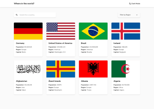 Country Searcher Using Next.js & TypeScript & TailwindCSS coding challenge solution | Frontend ...