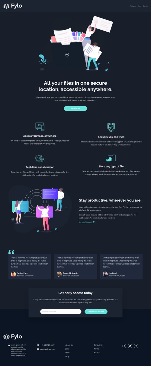 Frontend Mentor | Landing page using TailwindCSS coding challenge solution Frontend Mentor | Landing page using TailwindCSS coding challenge solution
