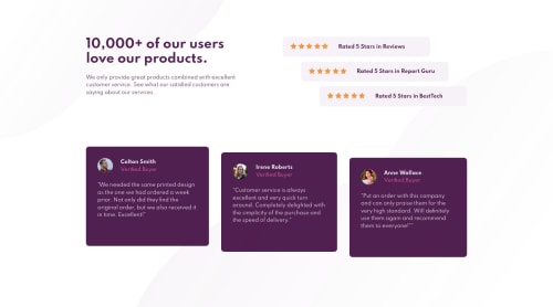 Frontend Mentor | Social Proof section, using HTML and CSS coding challenge solution