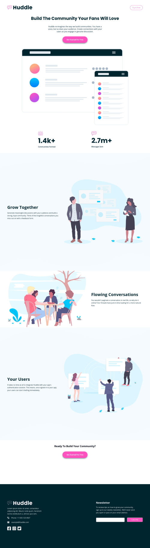 Frontend Mentor | Responsive landing page coding challenge solution
