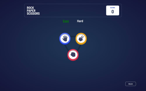 Frontend Mentor | Responsive rock paper scissors app using react coding challenge solution