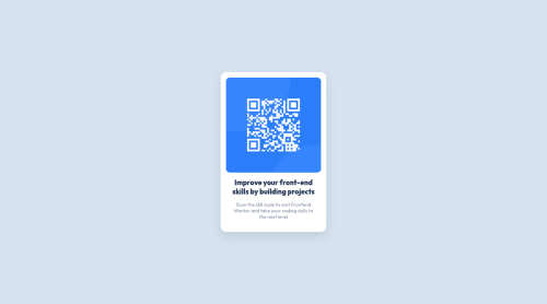 Frontend Mentor | QR code component using HTML and CSS coding challenge solution