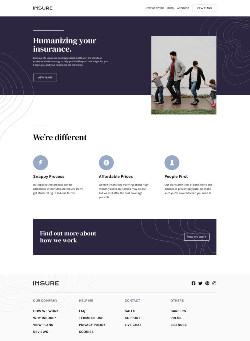 Frontend Mentor | Responsive Inusre-Landing-Page Using React and Tailwind CSS coding challenge ...