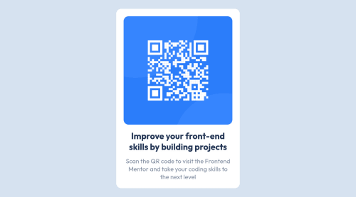 Frontend Mentor | Rseposive Qr Code using Flex coding challenge solution
