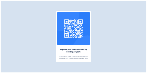 Frontend Mentor | Responsive qr-code component with html and css coding challenge solution