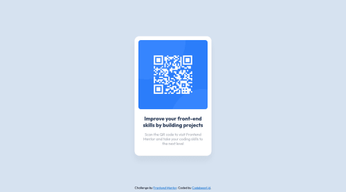 Frontend Mentor | Frontend-Mentor---QR-code-component-solution using HTML, CSS, Flexbox coding ...