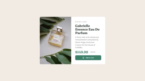 Frontend Mentor | Responsive card component coding challenge solution