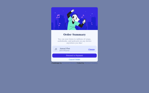 Frontend Mentor | Order summary component using HTML and CSS coding ...