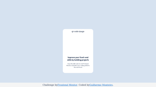 Frontend Mentor | QrCode Challange with CSS Flexbox. coding challenge solution