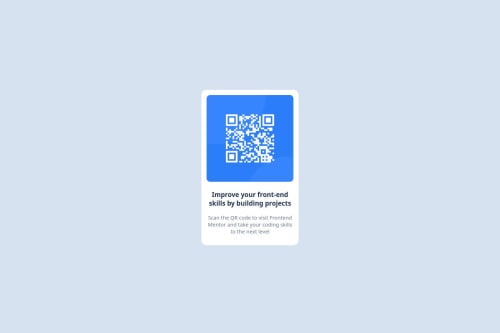 Frontend Mentor | qr component with css flexbox coding challenge solution