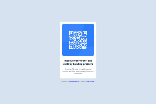 Frontend Mentor | QR-CODE Component Challenge using HTML and CSS coding challenge solution