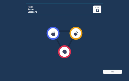 Frontend Mentor | Rock Paper Scissors Game - React - Tailwind coding challenge solution