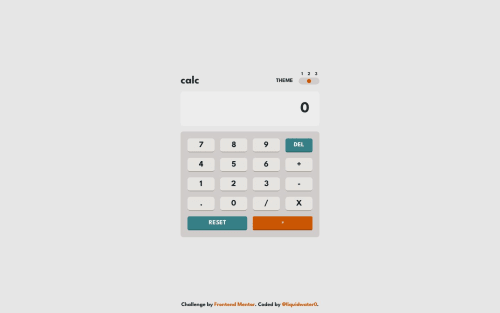 Frontend Mentor | Calculator app built with HTML, SCSS, ReactJS, and Typescript coding challenge ...