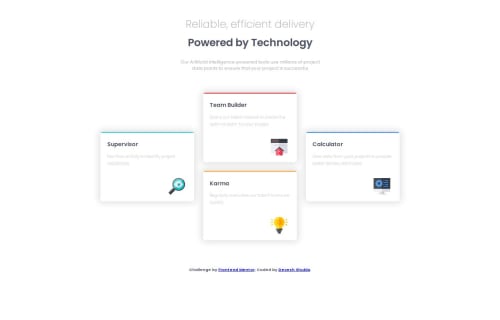 Frontend Mentor | Responsive Four card feature section: Pure HTML & CSS + Animation coding ...