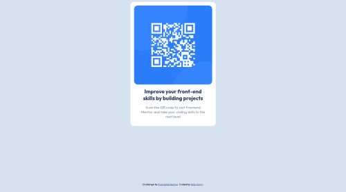 Frontend Mentor | QR Code, vanilla HTML and CSS coding challenge solution