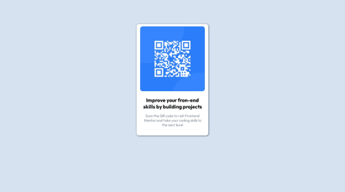 Frontend Mentor | QR Code page using HTML5 and CSS coding challenge ...