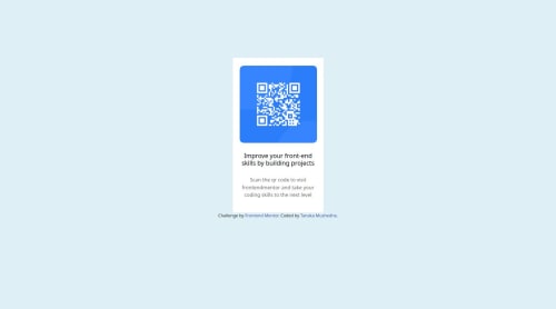 Frontend Mentor | Static Qr-code component coding challenge solution