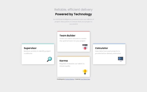 Frontend Mentor | CSS and HTML. Using grid and flex. coding challenge solution
