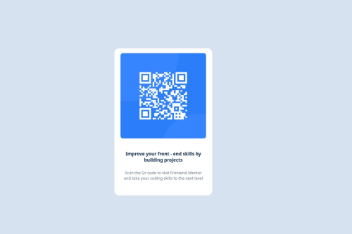 A responsive Qr code page using HTML and CSS coding challenge solution ...