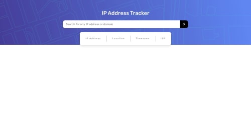 Frontend Mentor | IP Address Tracker coding challenge solution