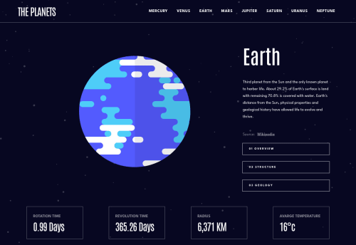 Planets App (React.js) coding challenge solution