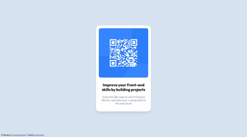 Frontend Mentor | QR Code Main Component using HTML/CSS Flexbox coding challenge solution