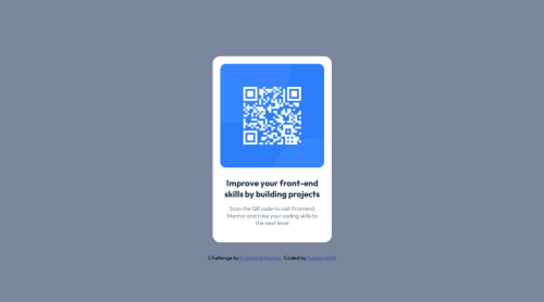 Mobile First - QR Code Component coding challenge solution | Frontend ...