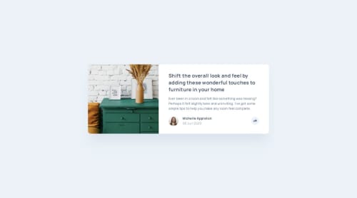 Frontend Mentor Article Preview Component Using Css Flexbox And