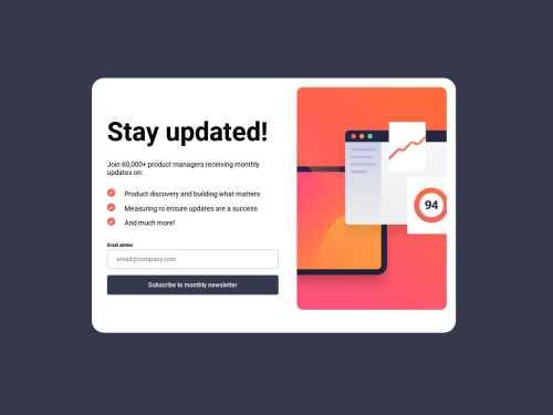 Frontend Mentor Responsive Newsletter Sign Up Form With React Coding