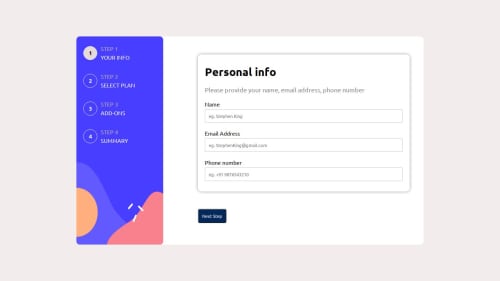 Frontend Mentor | Multi-step-form coding challenge solution
