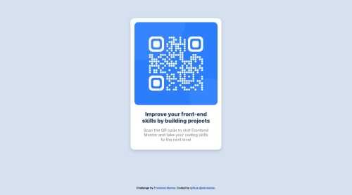 QR code component solution with CSS Flexbox coding challenge solution