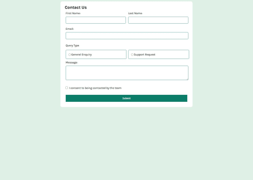 Frontend Mentor | Responsive Form Using HTML and CSS coding challenge ...