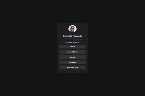 Frontend Mentor | Responsive Social Link Profile using HTML and CSS ... Frontend Mentor | Responsive Social Link Profile using HTML and CSS ...