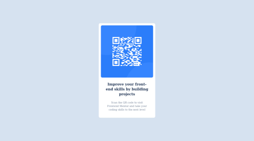 QR Code using Vite, Svelte and TailwindCSS coding challenge solution | Frontend Mentor