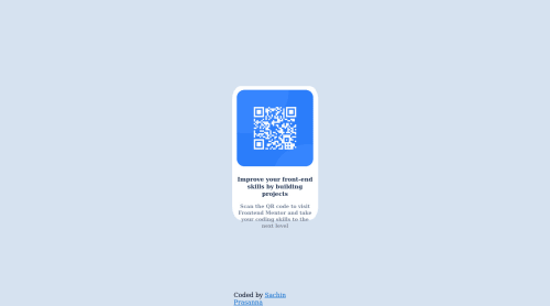 Frontend Mentor | QR - Code Page using HTML and CSS coding challenge solution