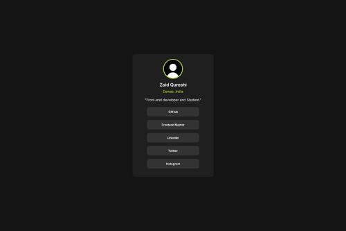 Frontend Mentor | Social Links Profile solution using HTML & CSS coding ...