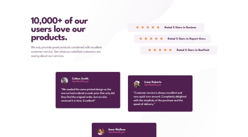 Frontend Mentor | Responsive page with displaced boxes using flexbox coding challenge solution