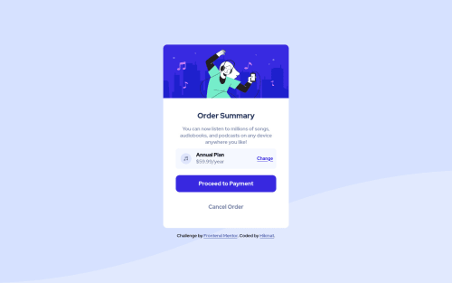 Order Summary FlexBox coding challenge solution | Frontend Mentor